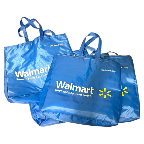 Walmart | Bags | Walmart Blue Insulated Tote Bags | Poshmark